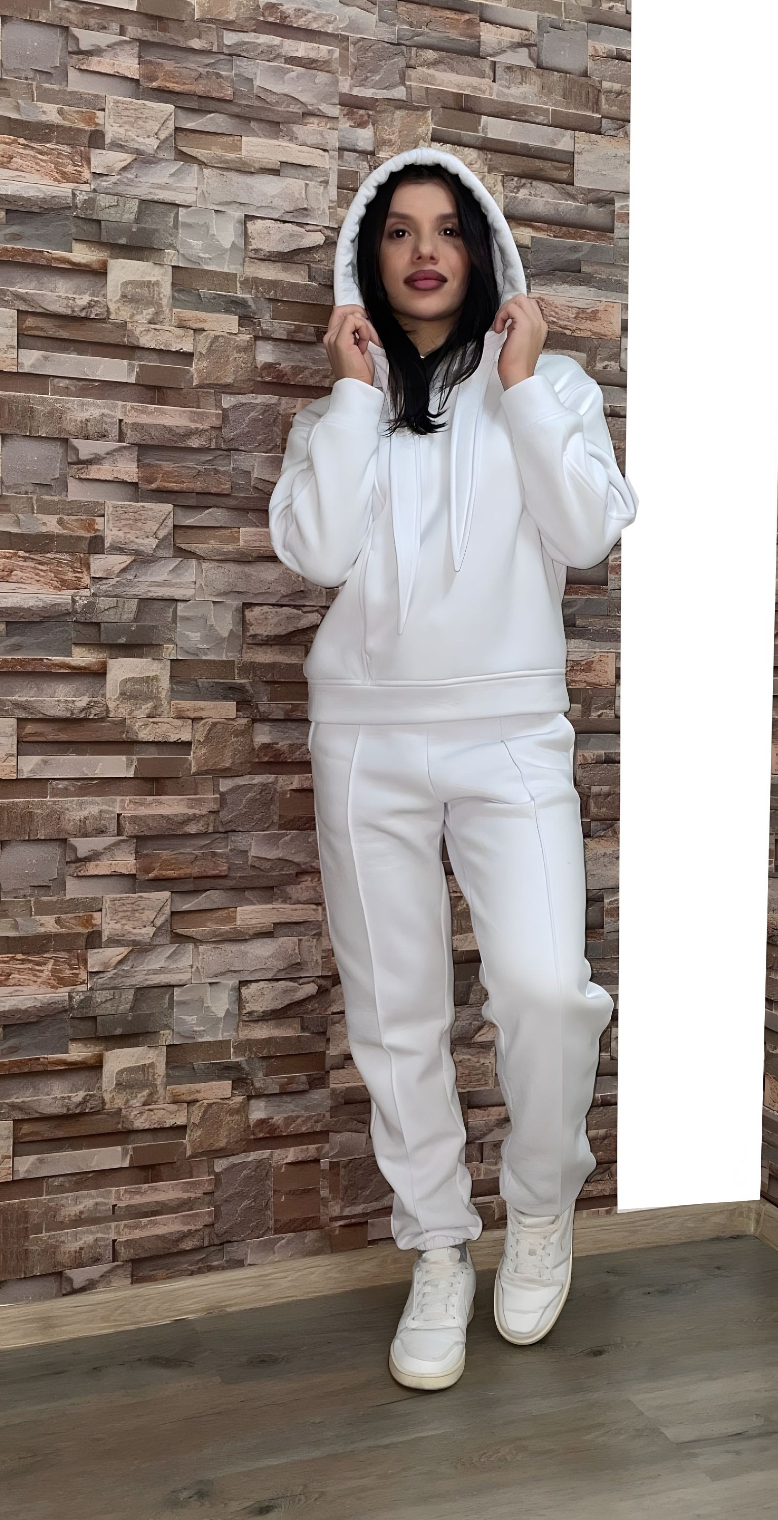 Two Piece Tracksuit Outfit With Hoodie and Pockets / Two Piece Athletic ...