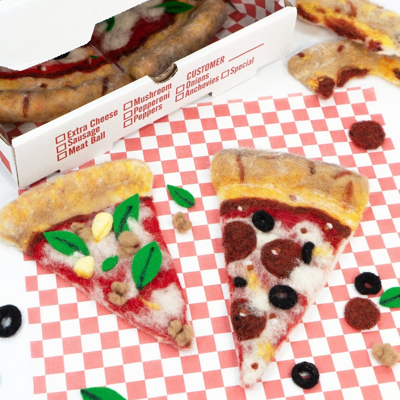 Pizza Felting Kit // DIY Fake Food Craft | Etsy