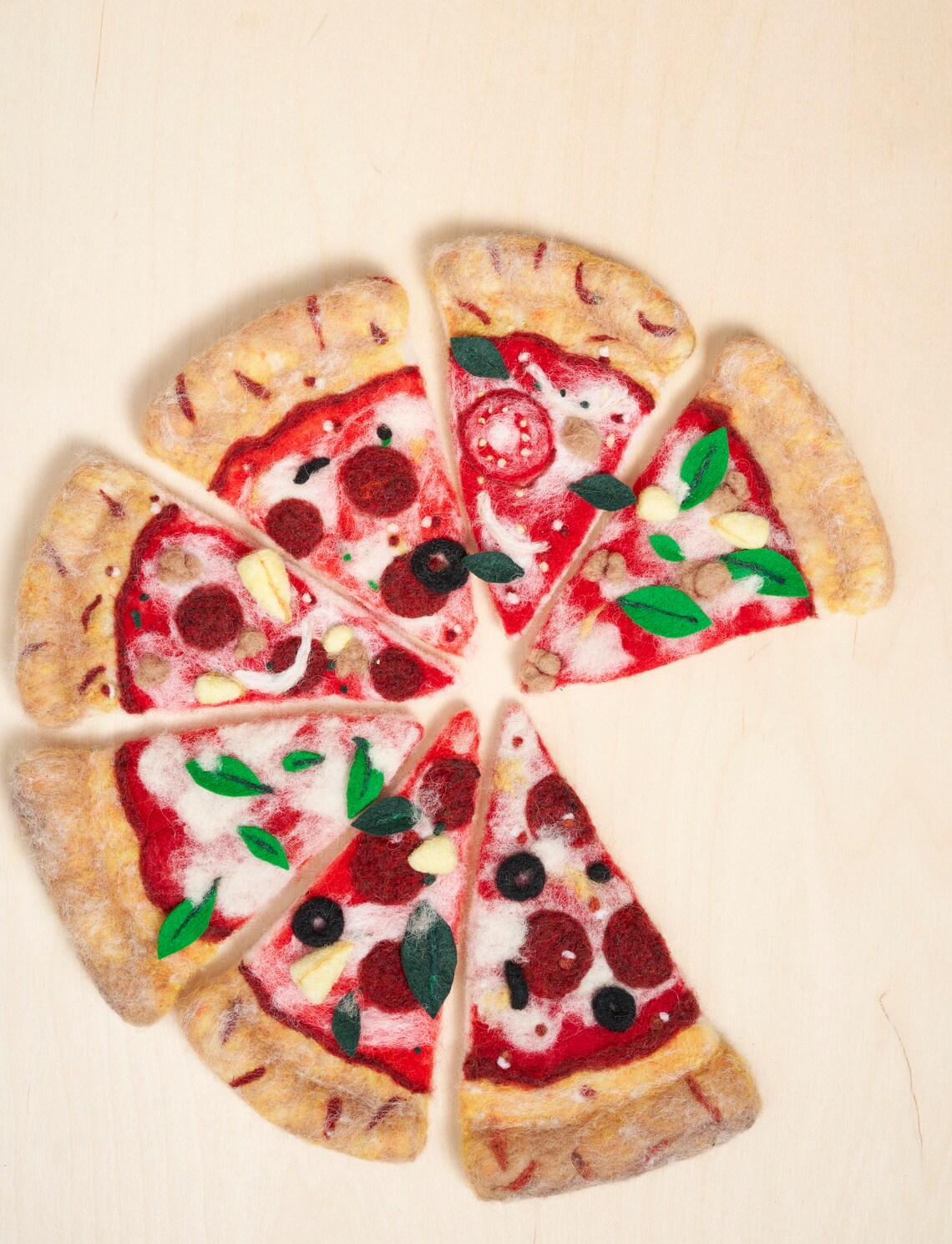 Pizza Felting Kit // DIY Fake Food Craft | Etsy