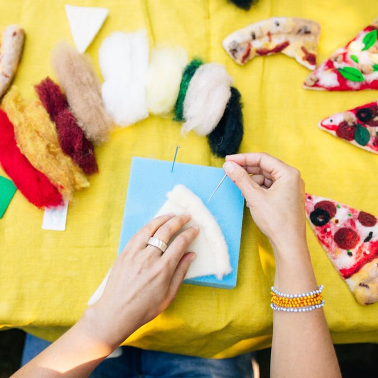 Pizza Felting Kit // DIY Fake Food Craft | Etsy