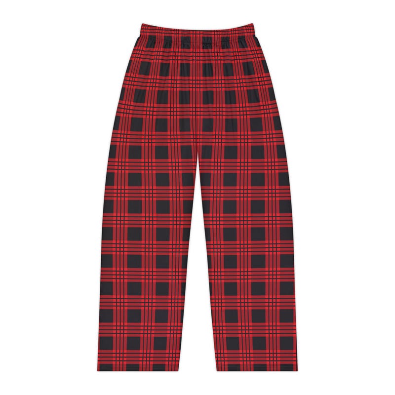 Red Checker Pajama Pants - Etsy