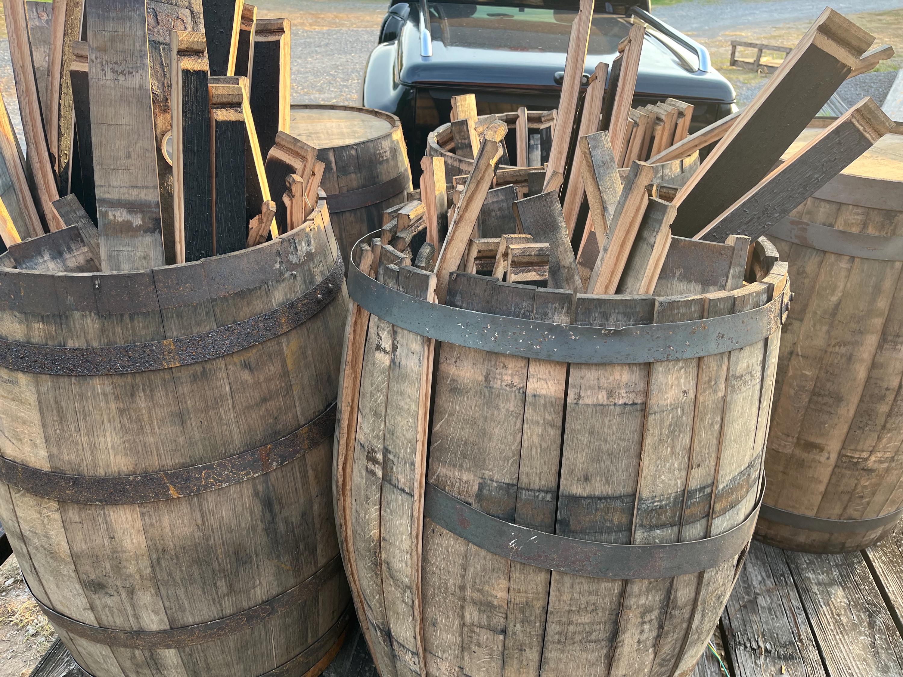 Rustic Raw Whiskey Barrel Toasted Oak Stave - Etsy