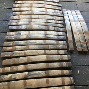 Rustic Raw Whiskey Barrel Toasted Oak Stave - Etsy