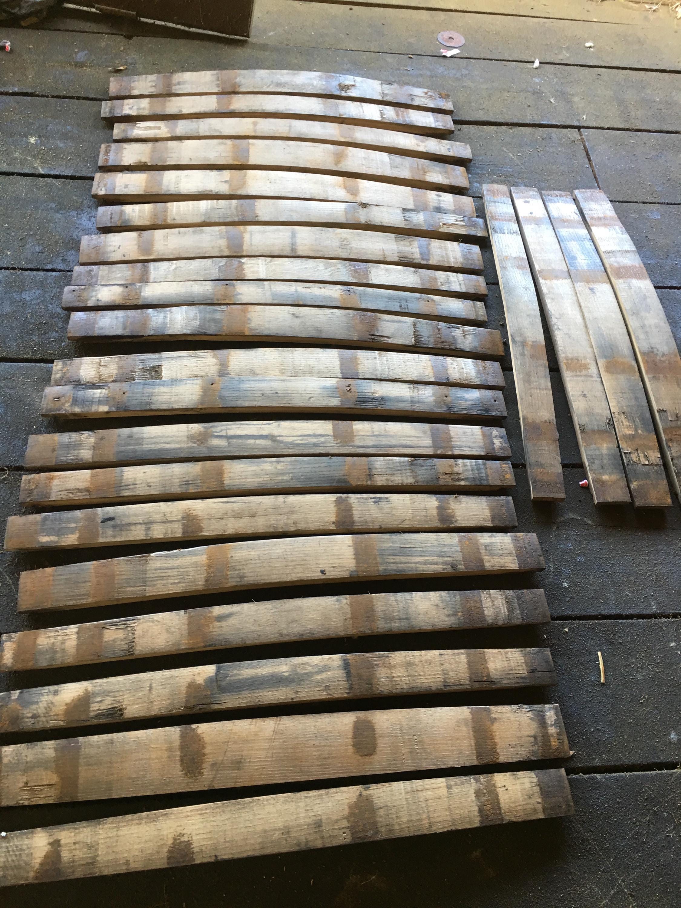 Rustic Raw Whiskey Barrel Toasted Oak Stave - Etsy