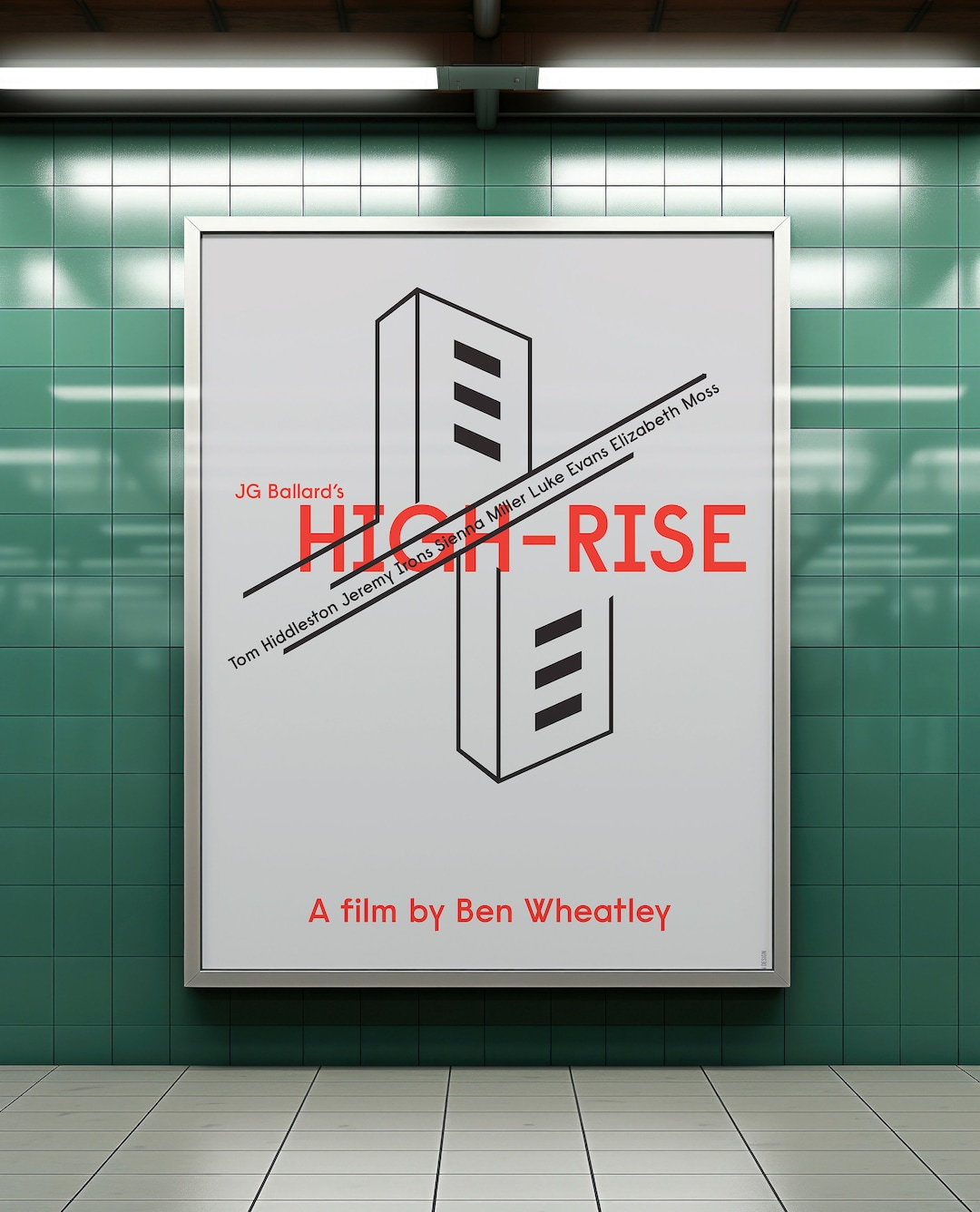 High-rise Poster, High-rise Digital Print, Ben Wheatley Film Poster ...