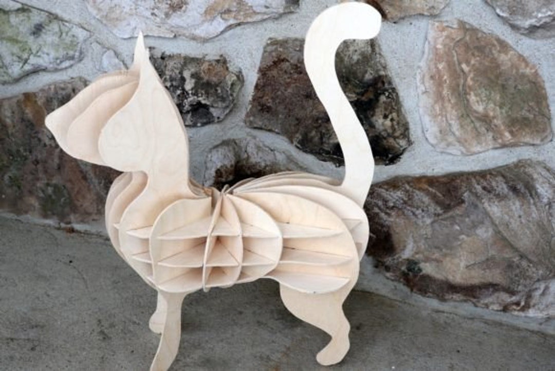 Kitty Laser Cut DIY Cute Pet Laser Cut, Personalised Gift for Your Kids ...