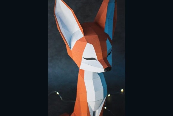 Fox Papercraft DIY Pepakura Origami Temp DIY Papercraft Pepakura ...