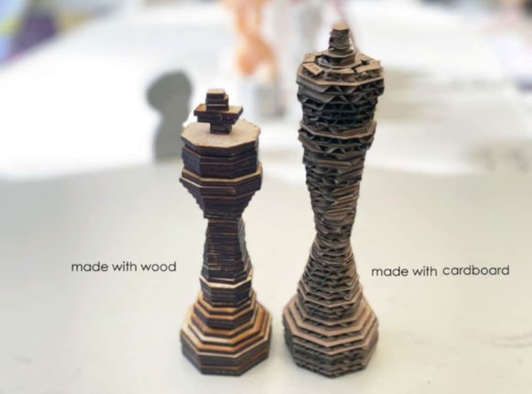 Chess Pieces Laser Cut DIY Chess Pieces, Personalised Gift for Your ...