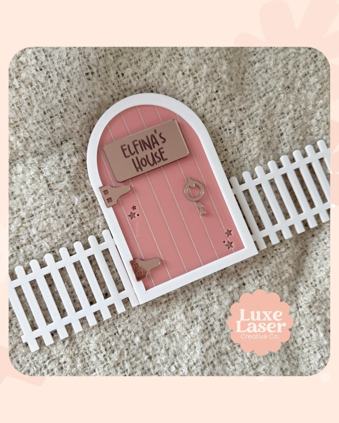 Acrylic Elf Door: Christmas Decoration, Fairy House - Etsy