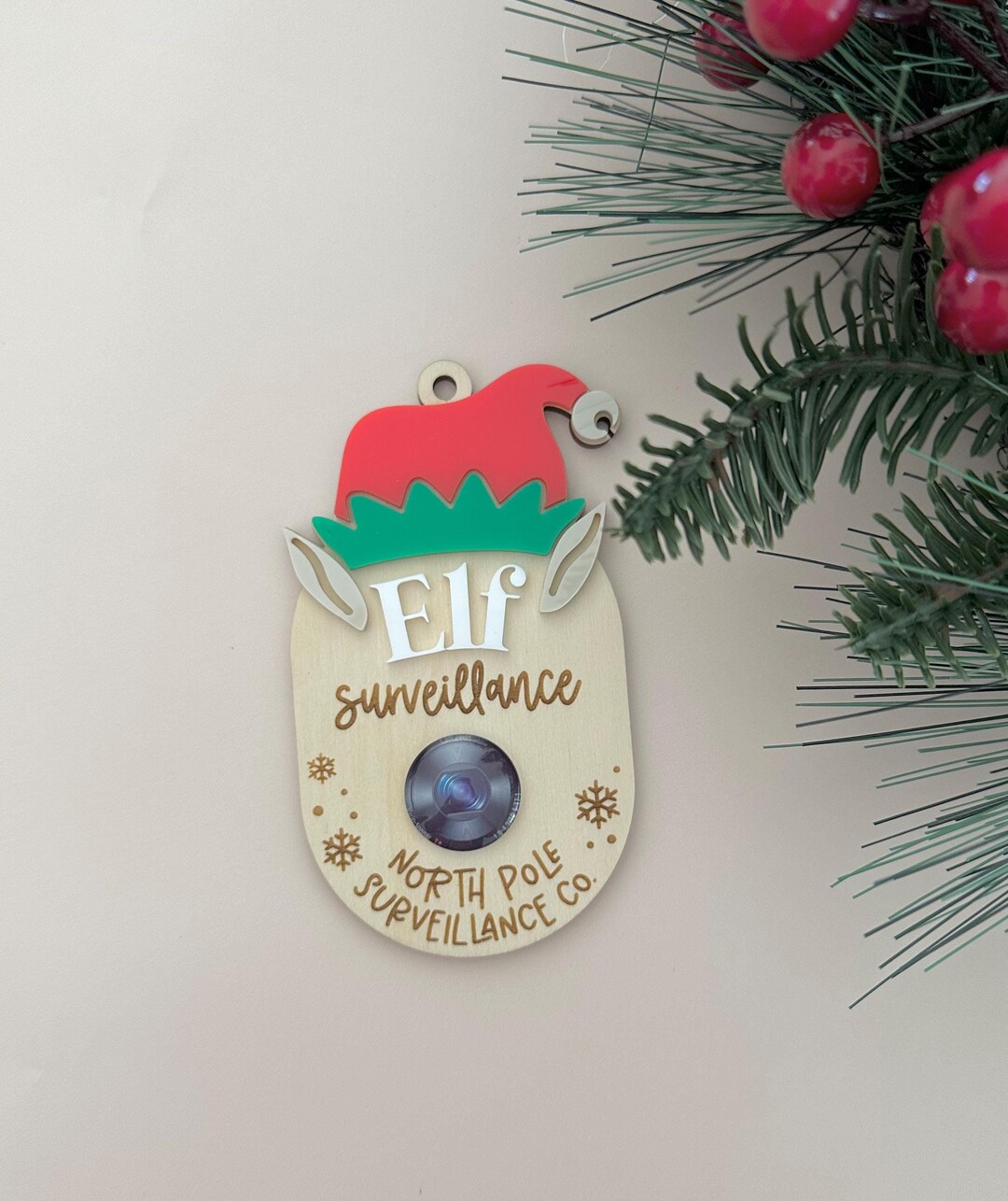 Elf Surveillance, Elf Bauble , Elf Surveillance Bauble, - Etsy