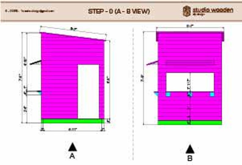 Kids Playhouse Plans, Cabin Playhouse, Step by Step, Build Your Own ...