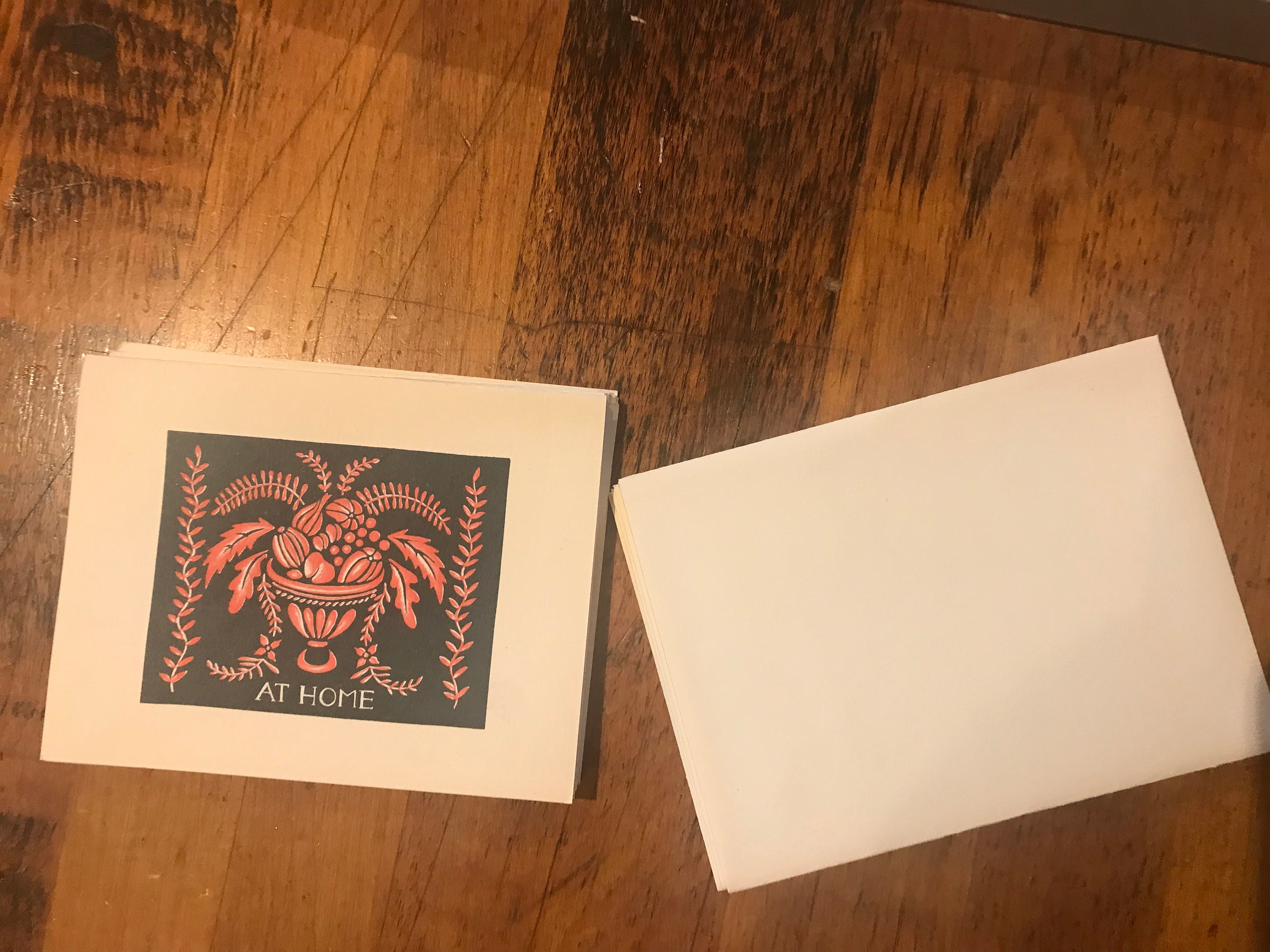 Vintage Eleanor Finch Invitations, Colonial, Theorem Stencil Painting ...