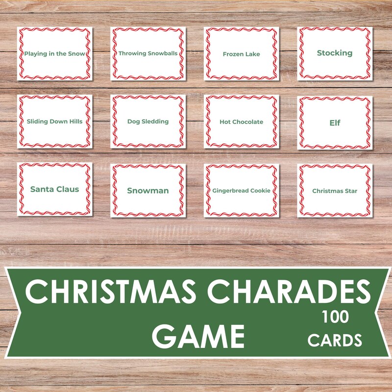 Printable Charades Adult - Etsy