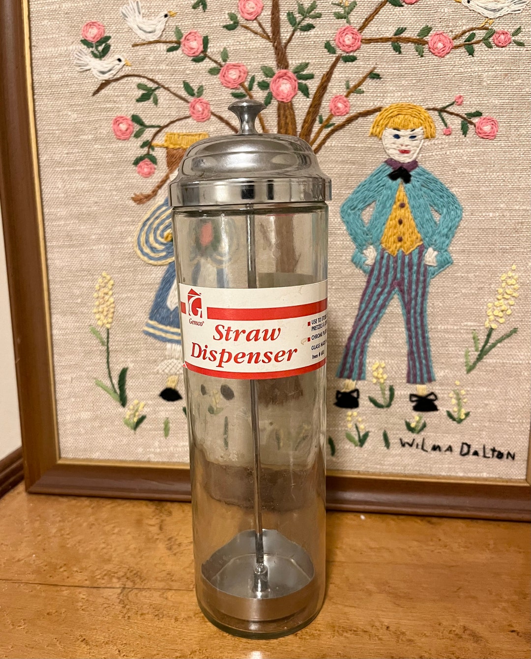 Vintage Straw Dispenser - Etsy