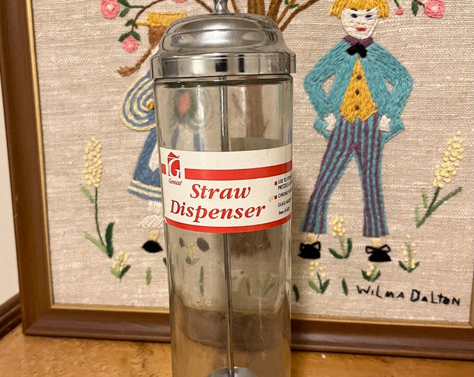 Vintage Straw Dispenser - Etsy