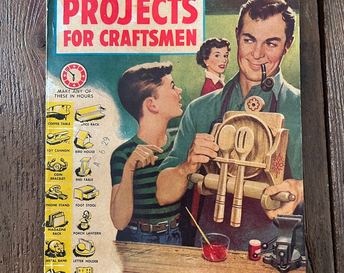 Popular Mechanics Craftsmen Project Book - Midcentury Magazine - Etsy