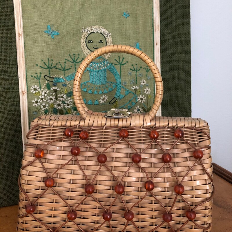 Wicker Handbag - Etsy