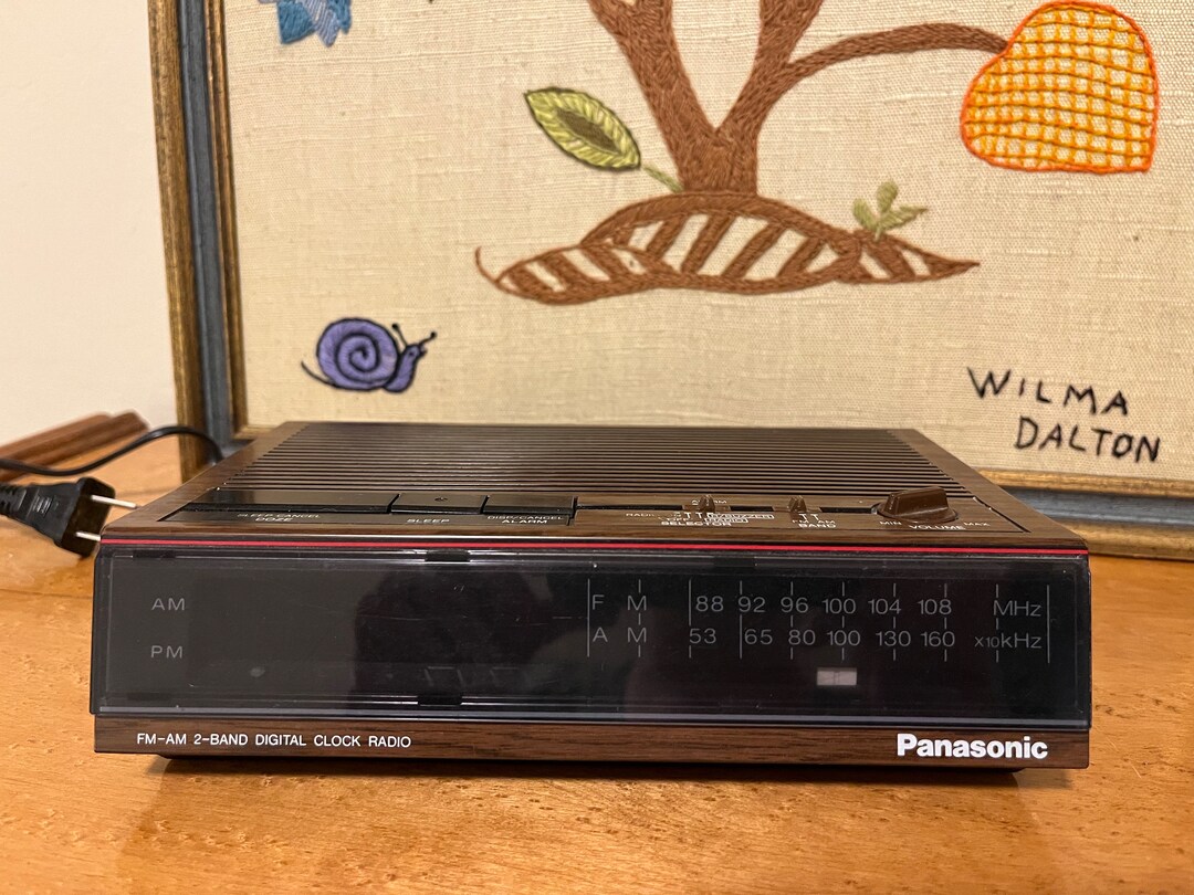 Panasonic Vintage Digital Alarm Clock Radio - Etsy