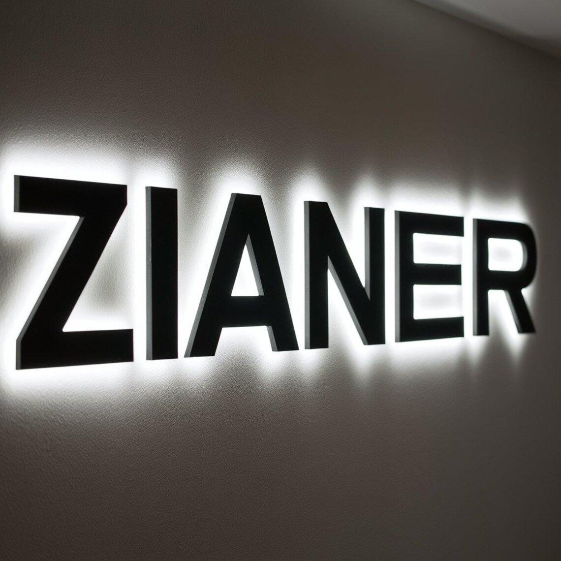 Custom Backlit Sign Backlit Business Sign Laser Cut Sign Metal Sign ...