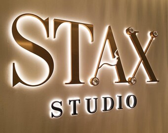 Custom Backlit Sign Backlit Business Sign Laser Cut Sign Metal Sign ...