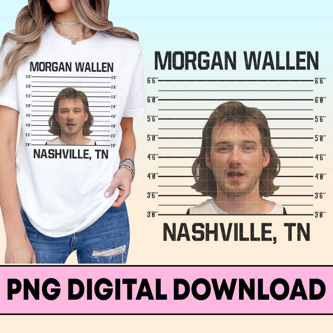 Morgan Wallen Mugshot PNG Morgan Wallen Leave Them Broadway Chairs ...