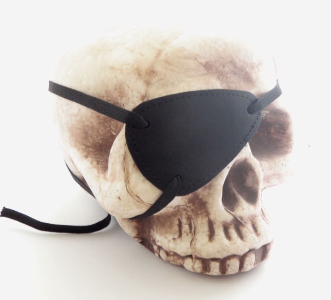 Black Leather Cosplay Costume Eye Patch by Darkwear Clothing - Etsy