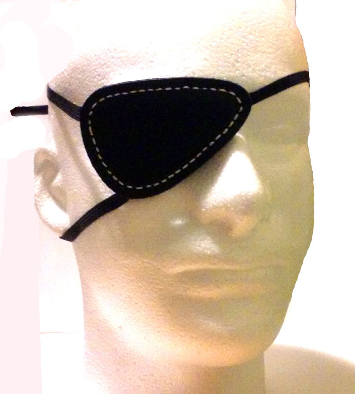 Black & White Leather Eye Patch Metal Gear Solid Snake Big | Etsy