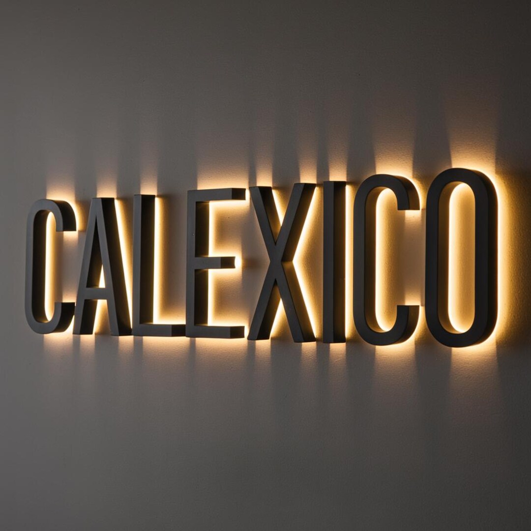 Illuminated Letter Signs 3D Business Signage Metal Backlit Signs ...