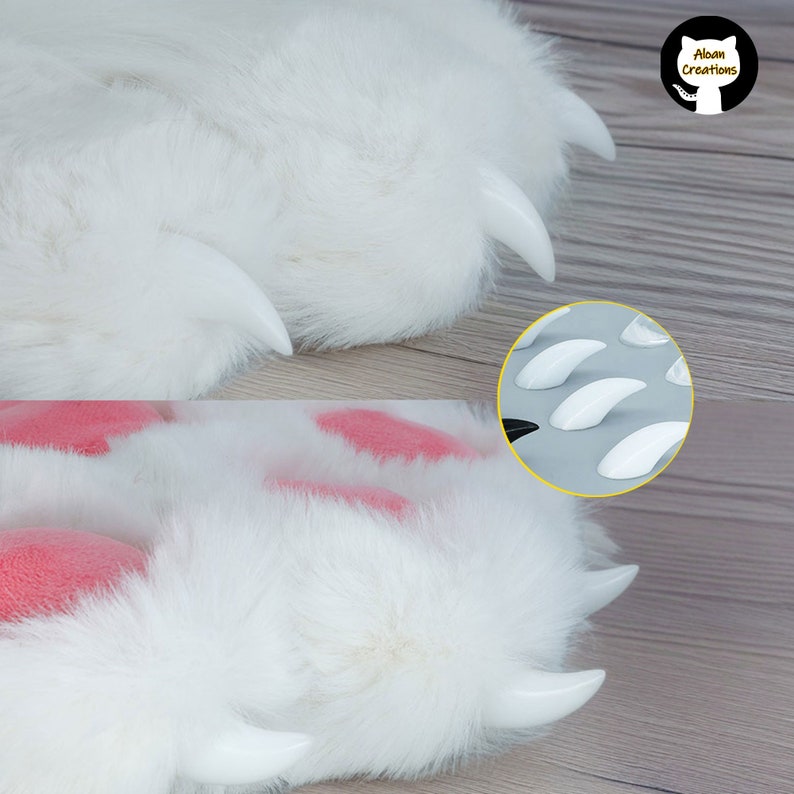 9 Colorsfursuit Claws, Furry Nails, Handmade Colorful Furry Animal ...