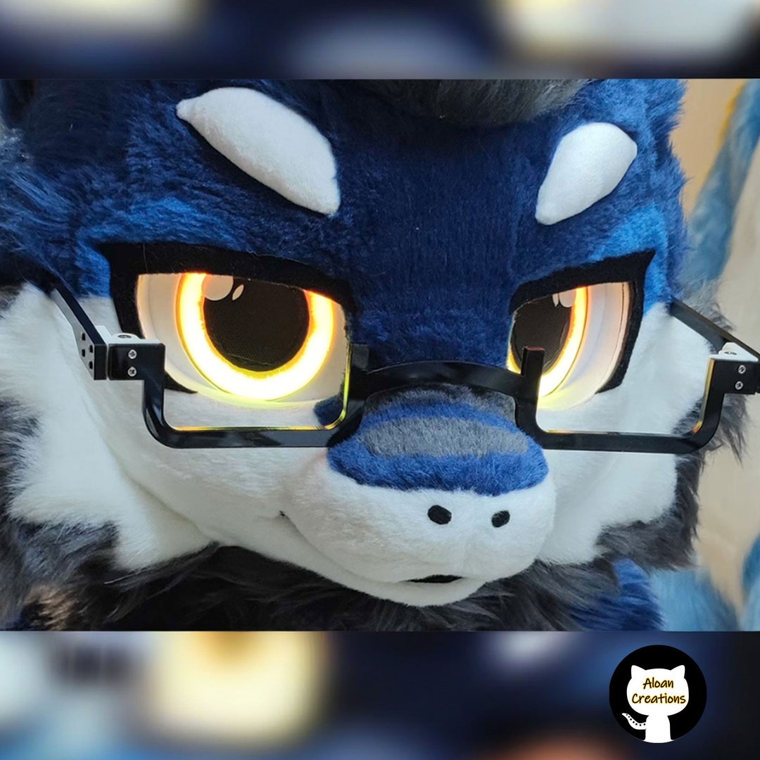 7 Colors Fursuit Glasses, Suare Fursuit Glasses, Round Glasses, Fursuit ...