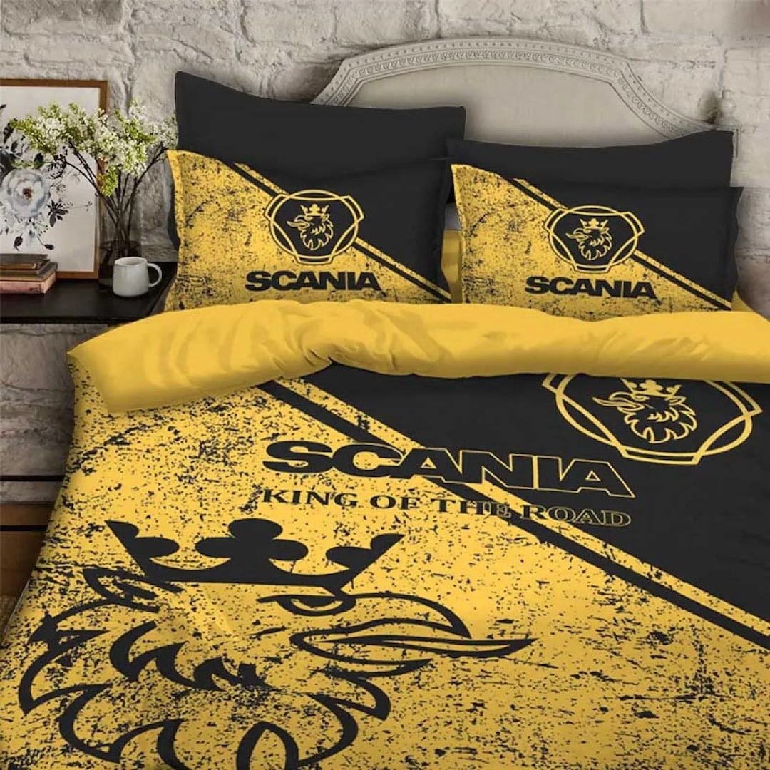 Scania king of the Road Bedding Set: Duvet Cover and Pillowcases in ...