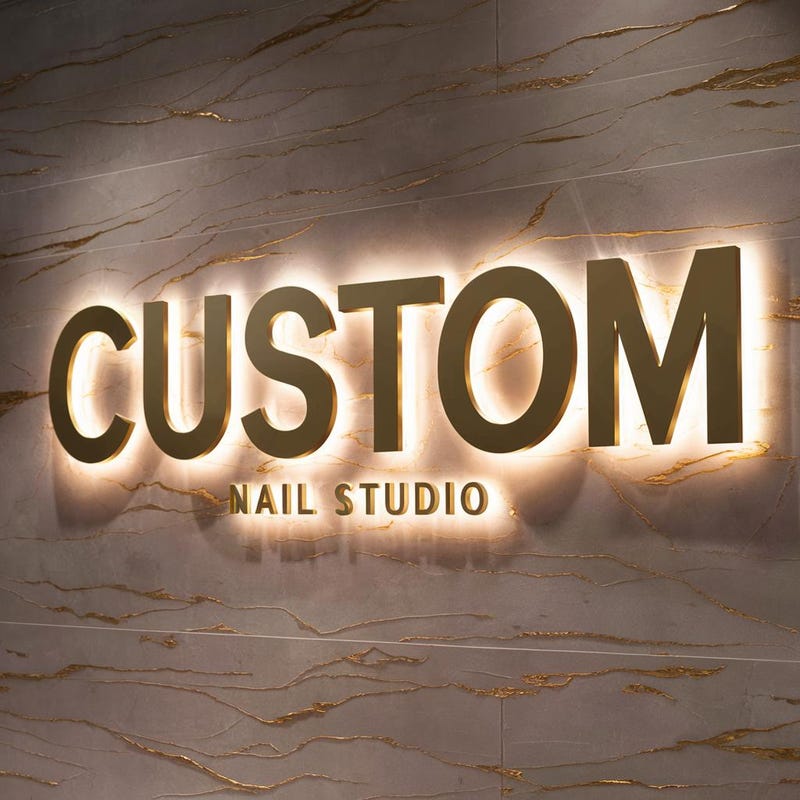 Illuminated Logo Sign - Etsy