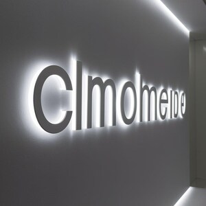 Custom Backlit Business Sign, LED Sign, Light up Salon Sign, Reception ...