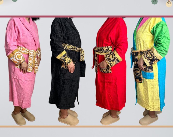 Tie Dye Kimono Robe With Swirls of Colorful Robe, Crape Silk Fabric ...