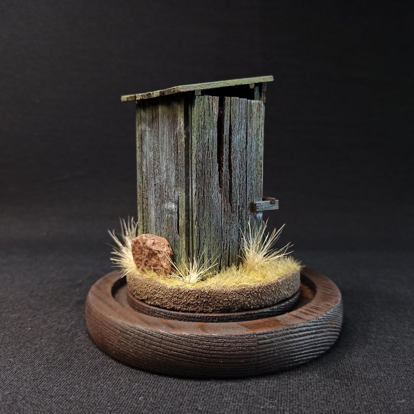 Diorama in Glass Sphere – Rustic Outhouse - Etsy