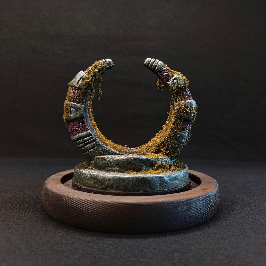 Ancient Alien Portal Mini Diorama, Glass Dome - Etsy