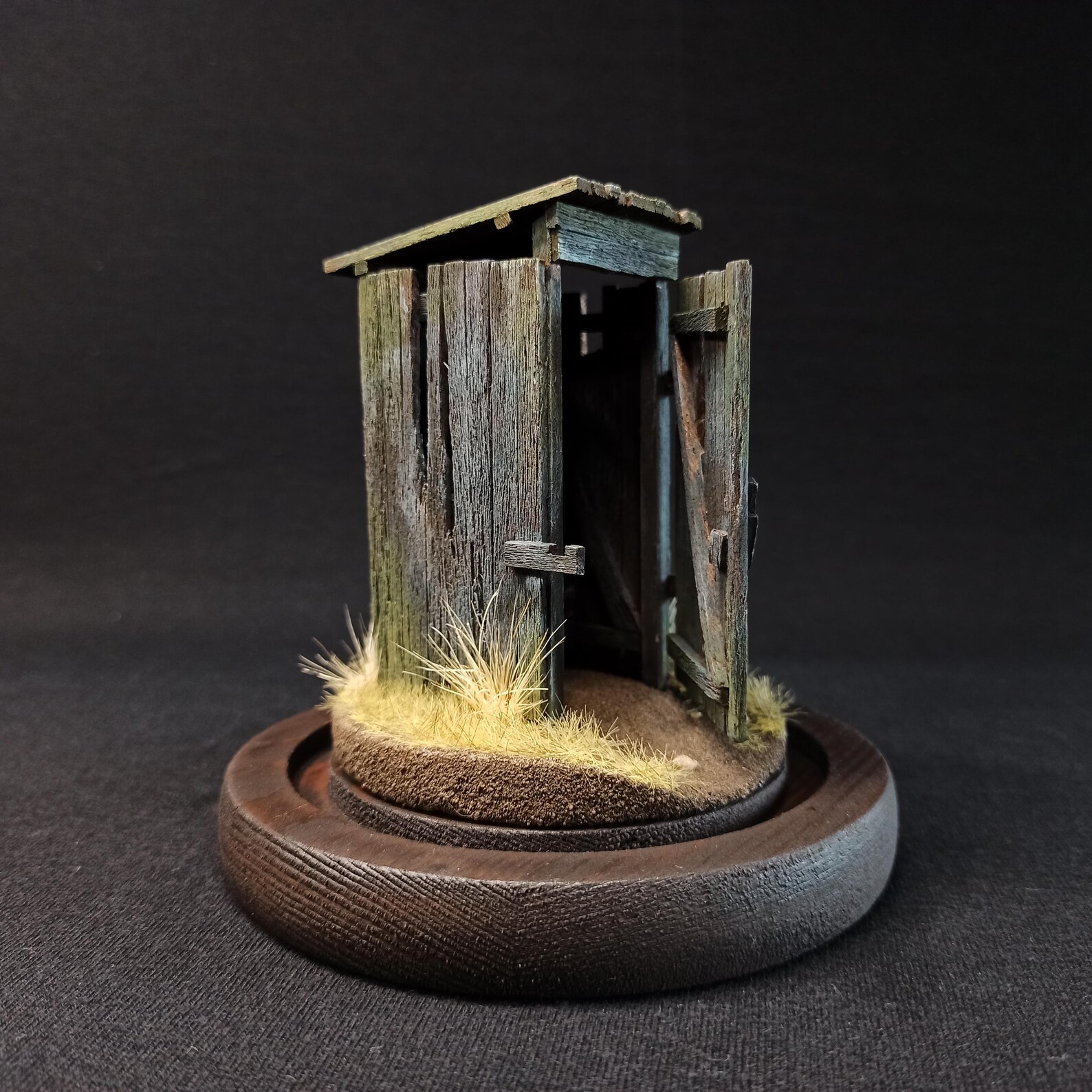 Diorama in Glass Sphere – Rustic Outhouse - Etsy