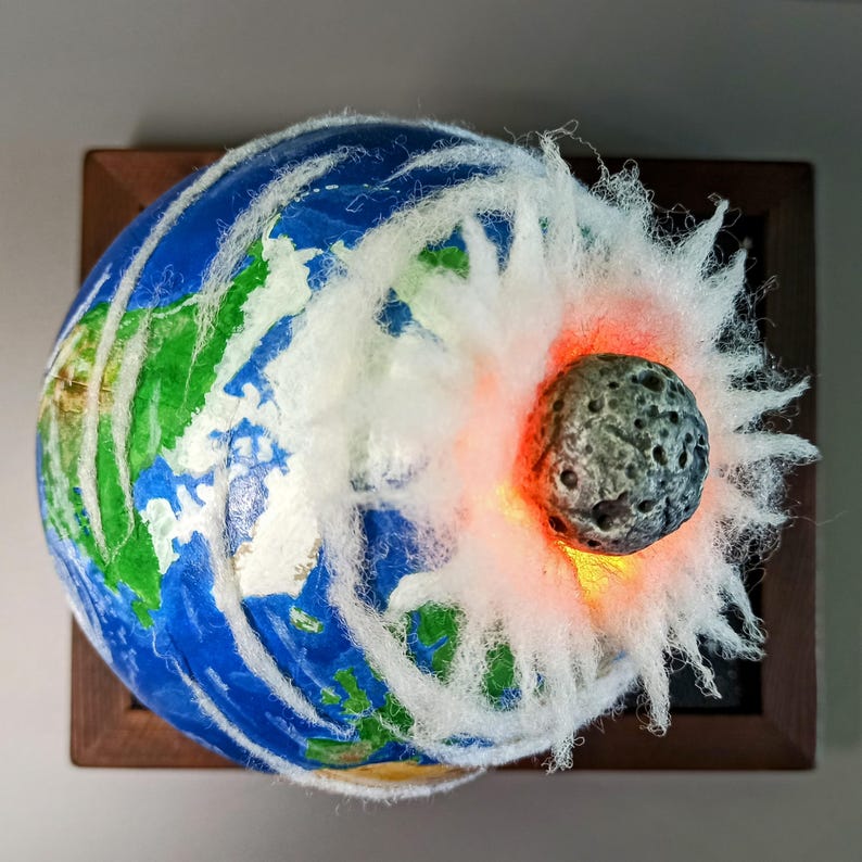 Asteroid Impact Diorama, Armageddon Miniature - Etsy