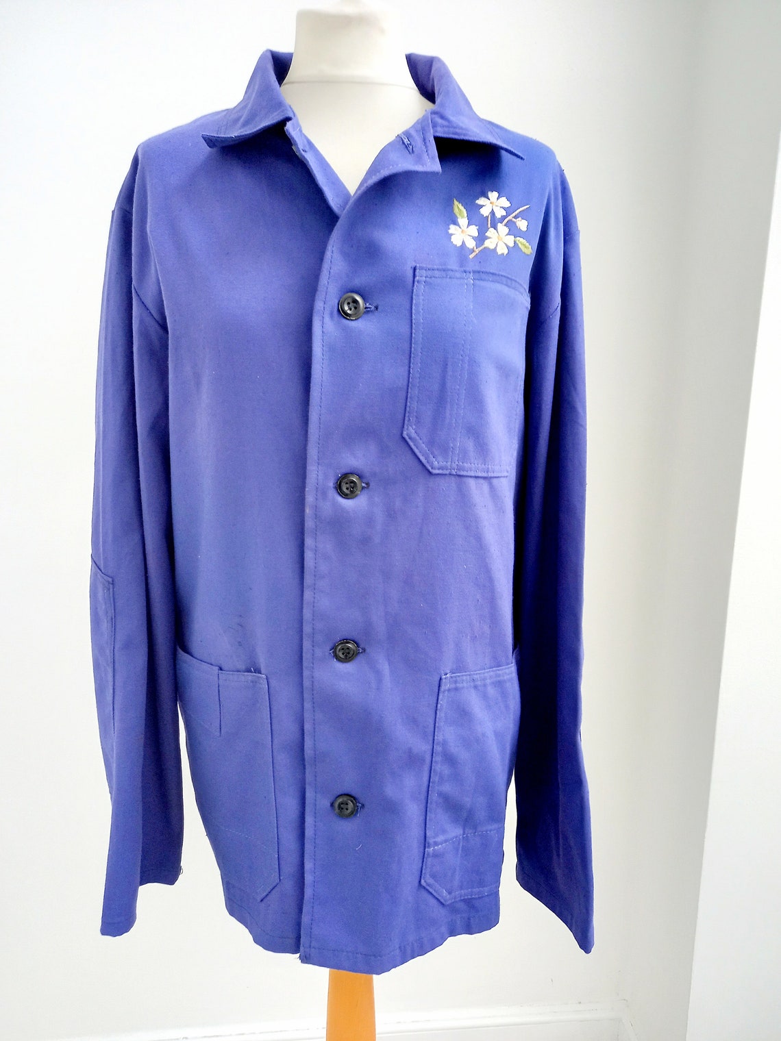Vintage Chore Jacket. Embroidered. Upcycled. - Etsy