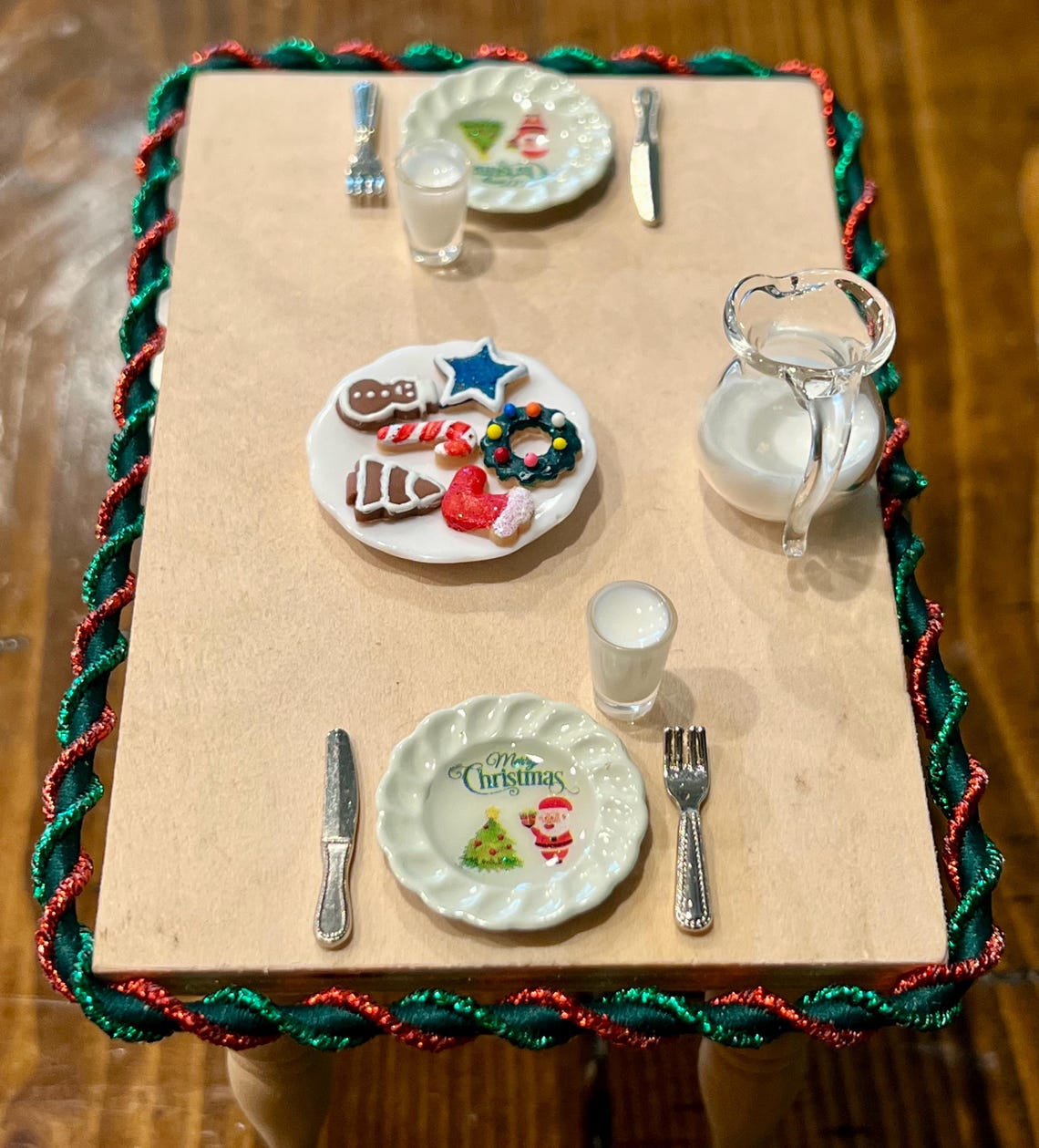 Miniature 12:1 Scale Santa Plates - Etsy