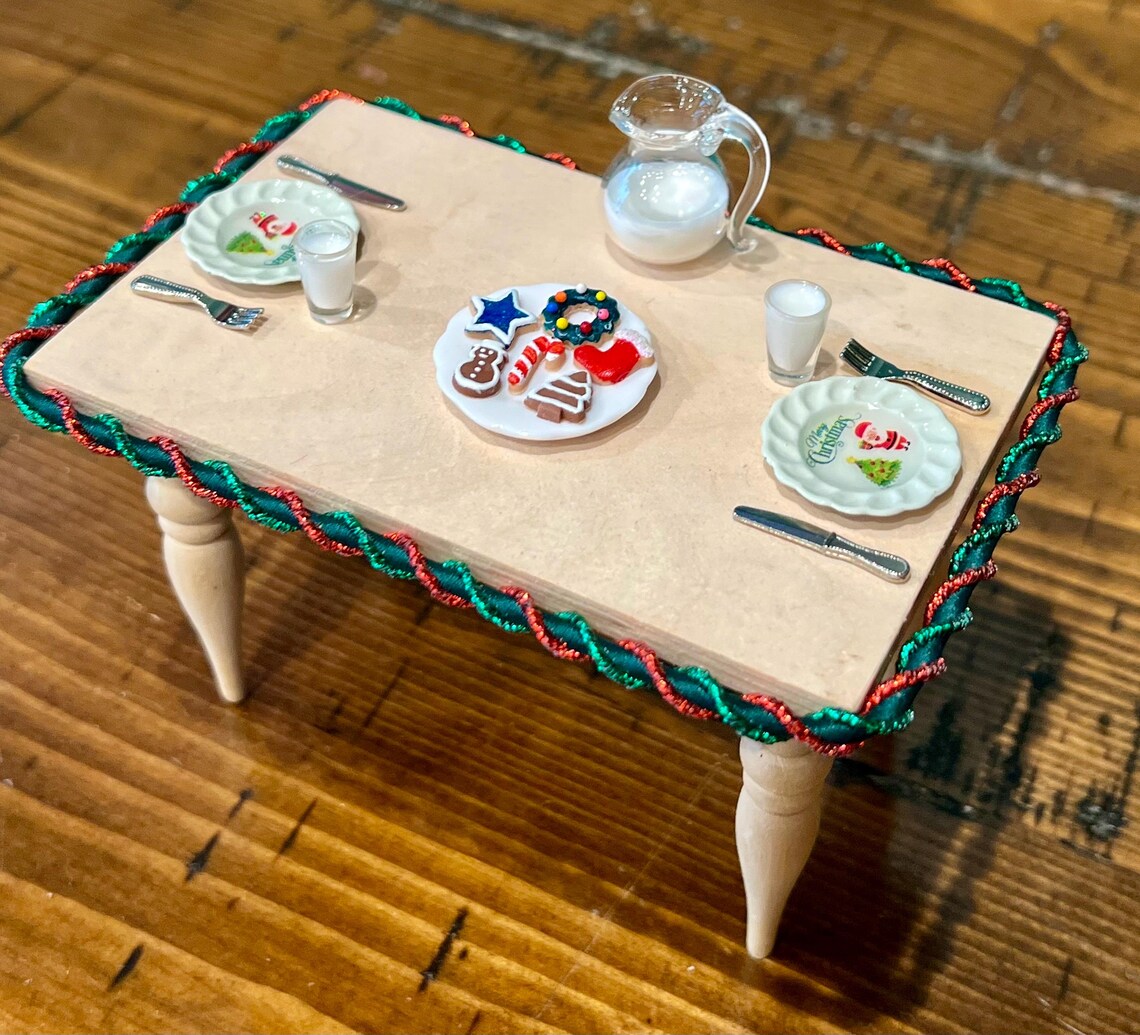 Miniature 12:1 Scale Santa Plates - Etsy
