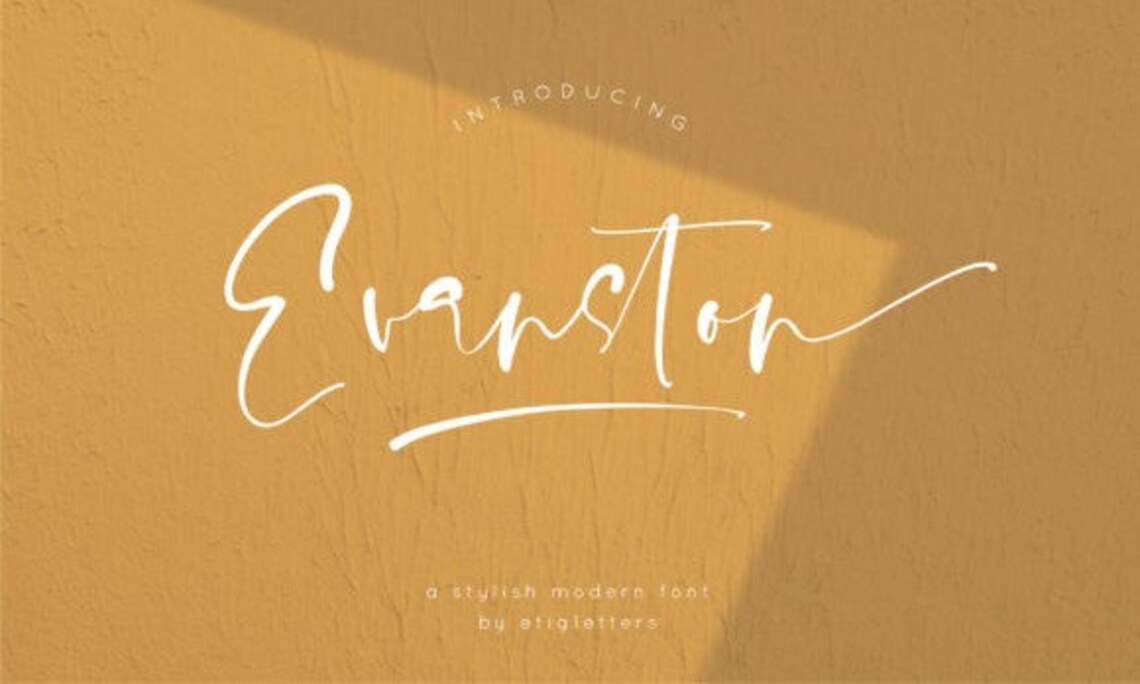 Evanston Font, Monoline Font, Cricut Fonts, Casual Font, Modern Font ...