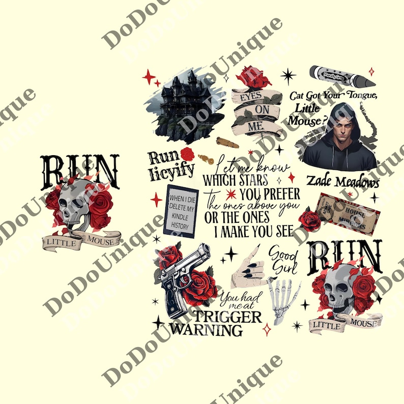 Run Little Mouse Png, Haunting Adeline Png, Dark Romance Png, Women's ...