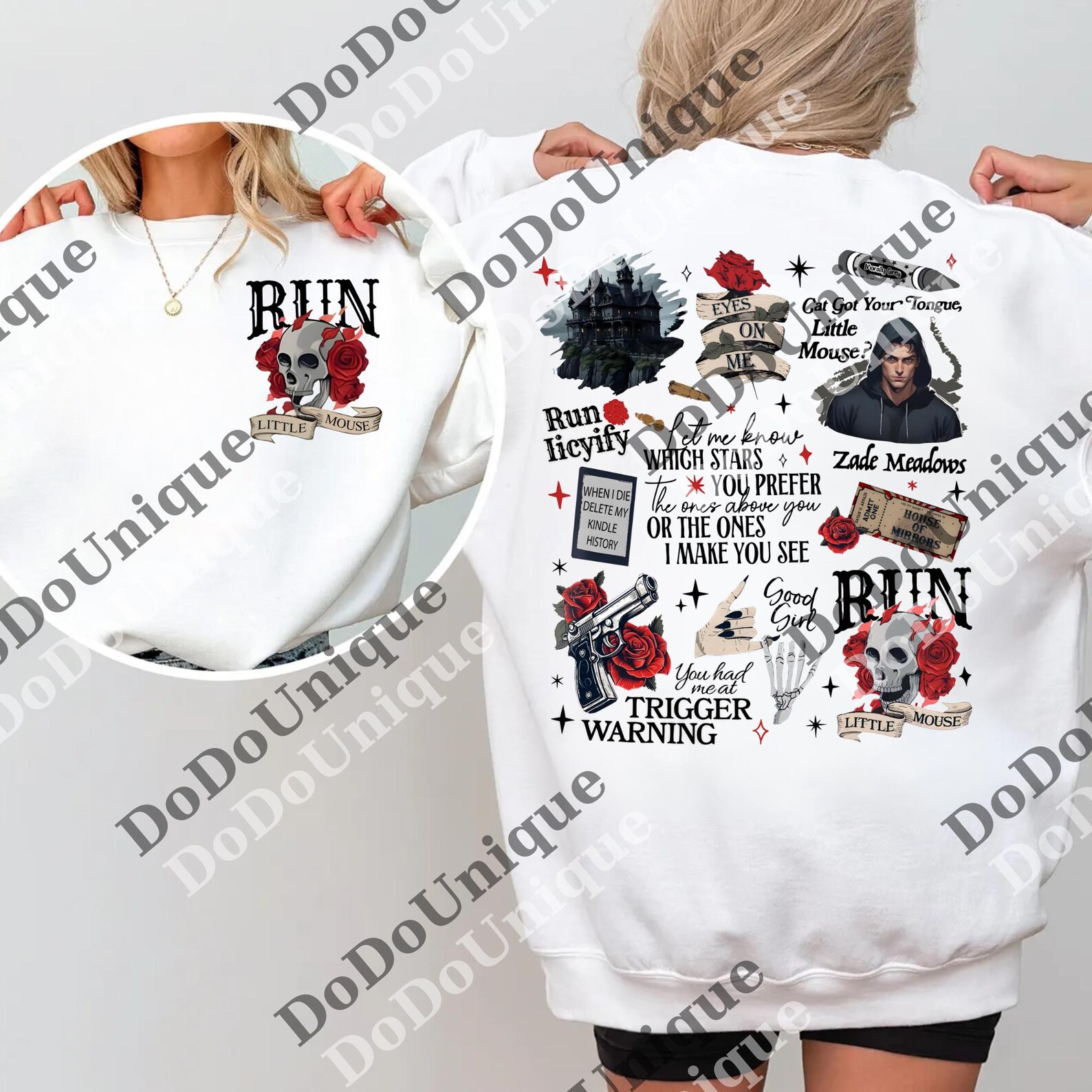 Run Little Mouse Png, Haunting Adeline Png, Dark Romance Png, Women's ...