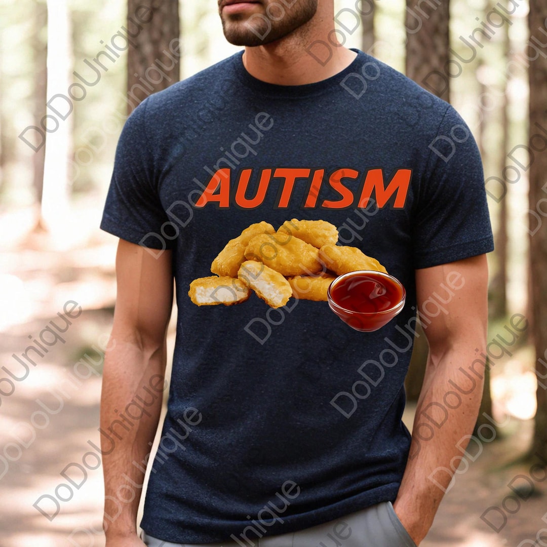 Funny Autism Png, Funny Chicken Digital, Chicken Nugget Png, I Love ...