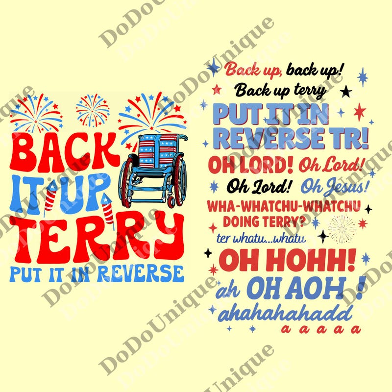 Back It up Terry Svg - Etsy