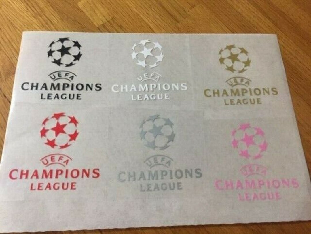 UEFA CHAMPIONS LEAGUE Flocking Patch 6.5 Cm by 6 Cm - Etsy