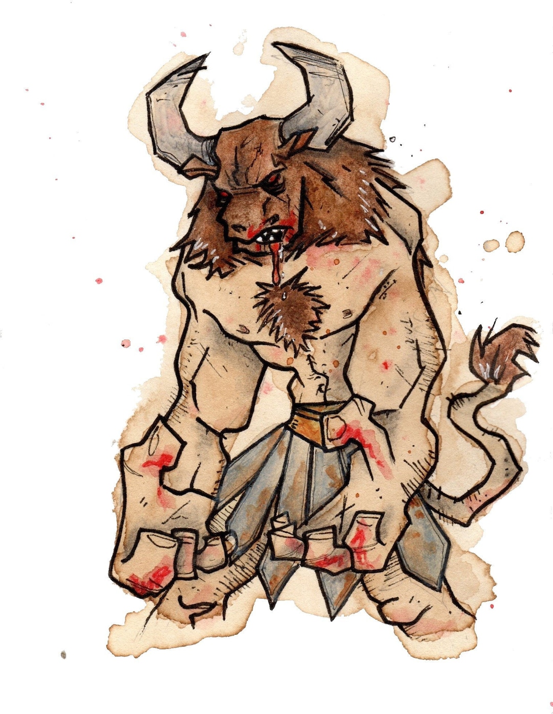 Storyblock - the Minotaur - Etsy