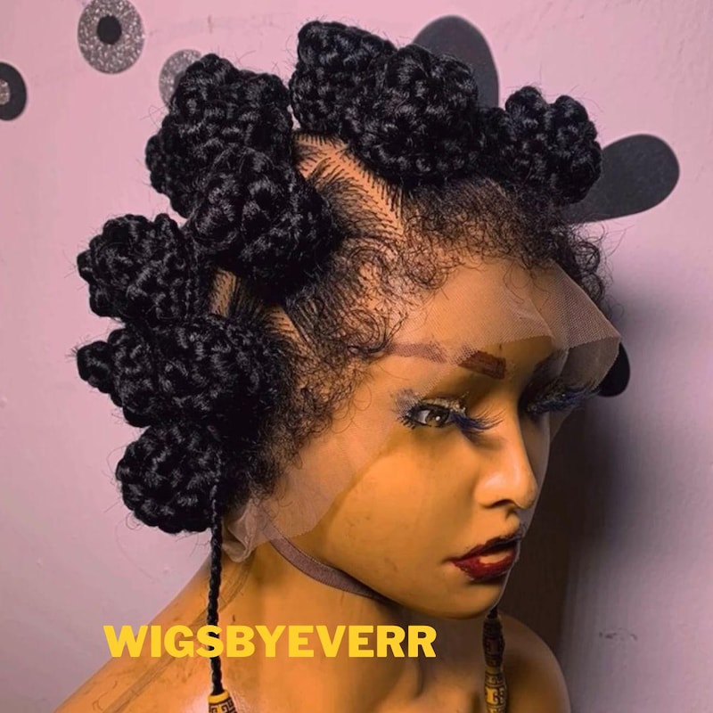 Wigs Bantu Knots - Etsy