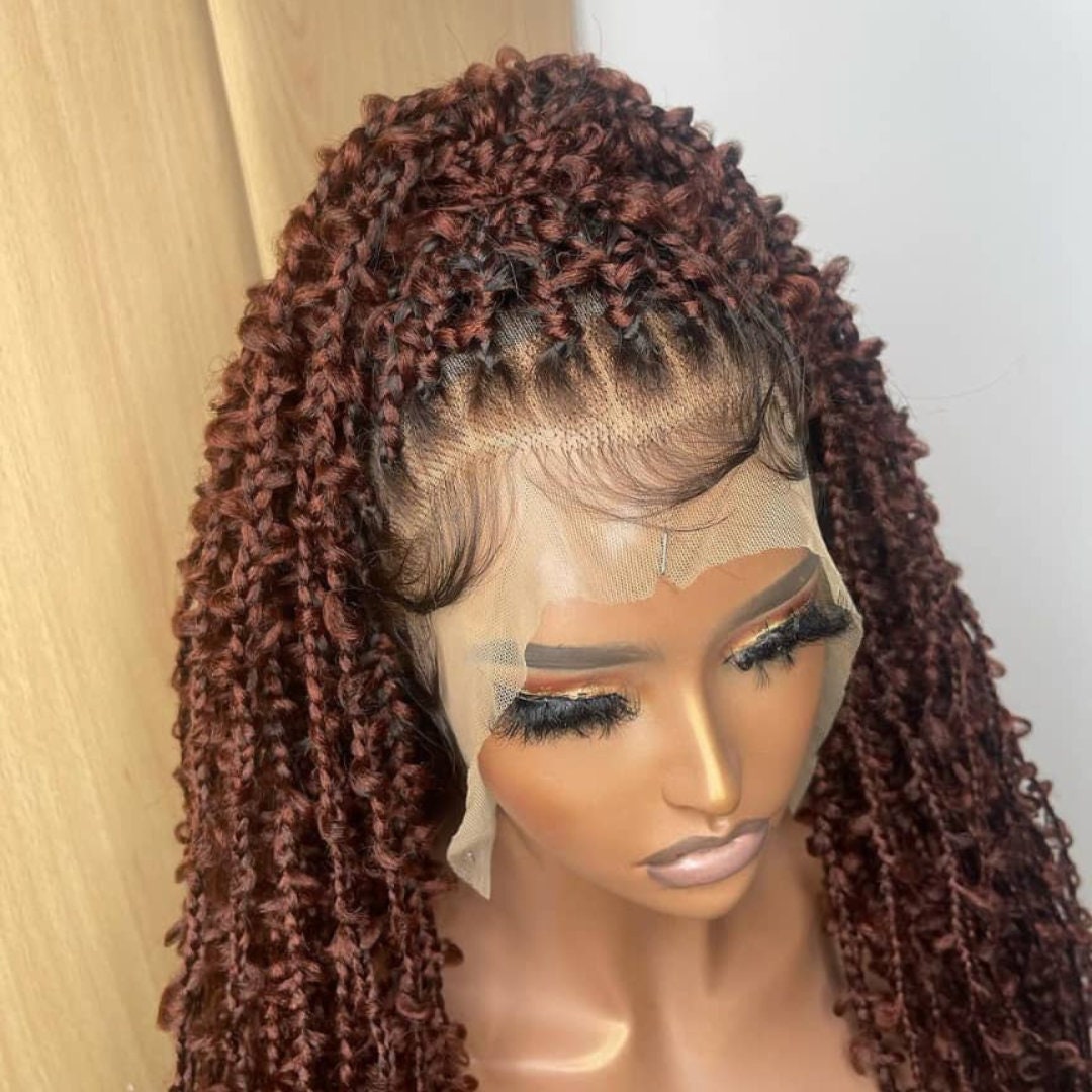 Butterfly Locs Braided Wig: Full Lace, Color 30, Protective Style. - Etsy